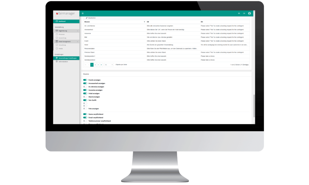 FairManager - Messestand Management System